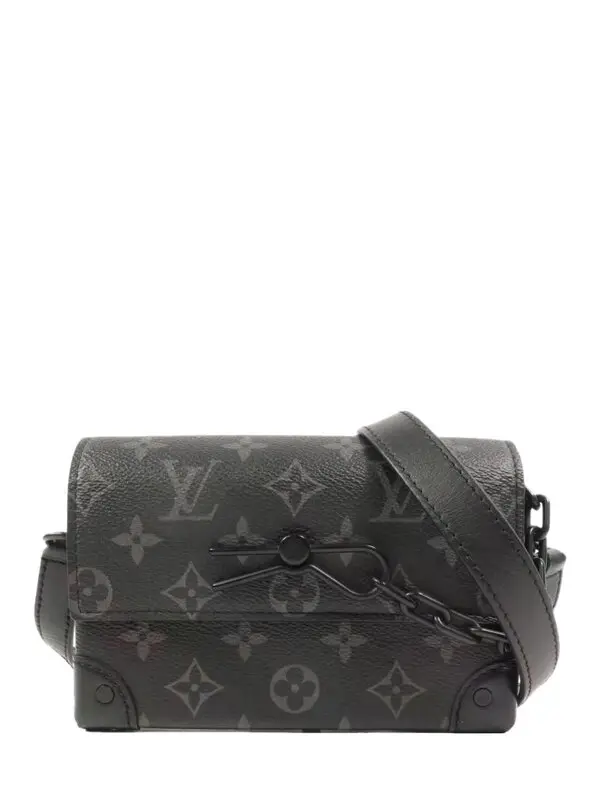LOUIS VUITTON Steamer Monogram Eclipse Shoulder Bag - Black