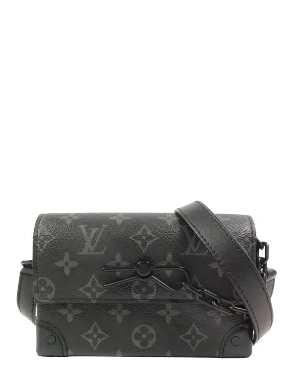 LOUIS VUITTON Steamer Monogram Eclipse Shoulder Bag - Black