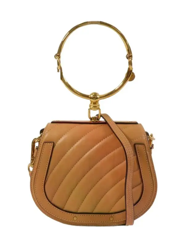 Chloé Nile Leather Shoulder Bag - Neutrals