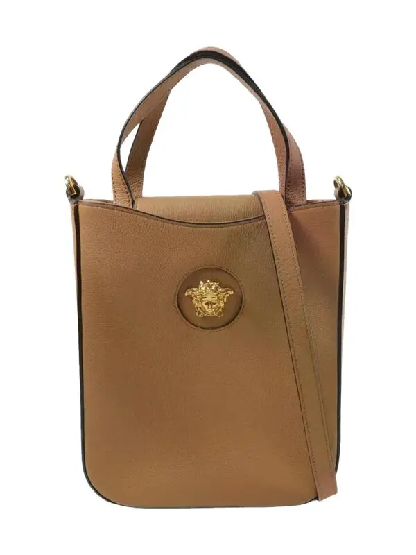 Versace Medusa Two-way Tote Bag - Brown
