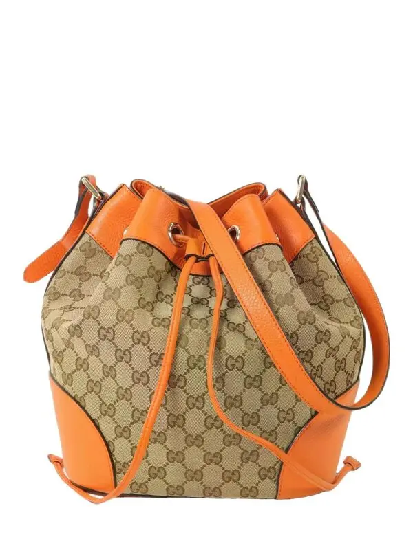 Gucci Gg-pattern Bucket Bag - Neutrals