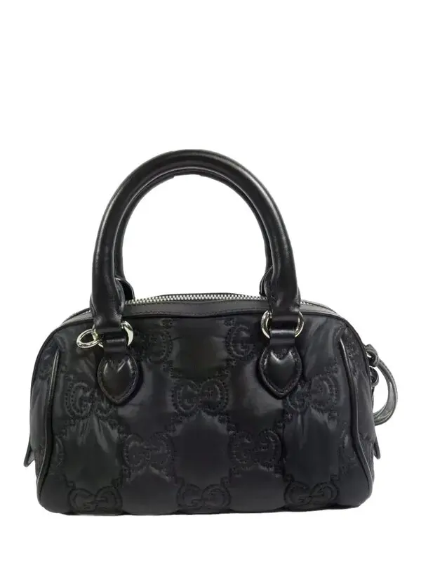 Gucci Mini Matelassé Gg Tote Bag - Black