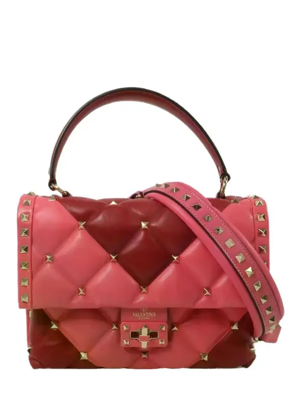 Valentino Garavani Rockstud Embellished Quilted Tote Bag - Pink