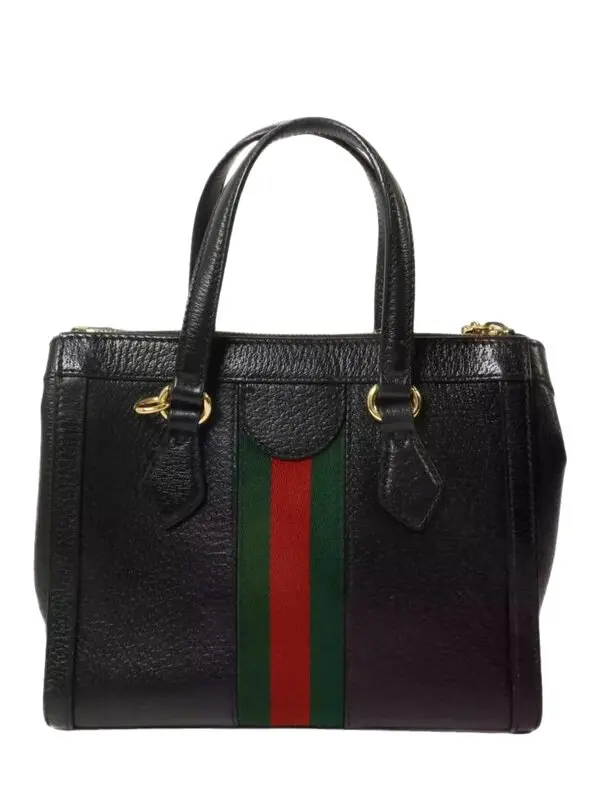 Gucci Ophidia Leather Shoulder Bag - Black