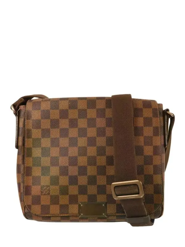 LOUIS VUITTON Pm District Damier Ebene Messenger Bag - Brown