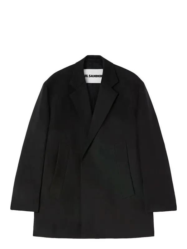 JIL SANDER Open-front Wool Blazer - Black