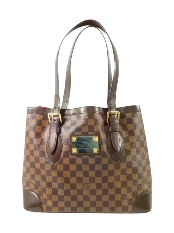 LOUIS VUITTON Damier Ebene Hampstead Tote Bag - Brown