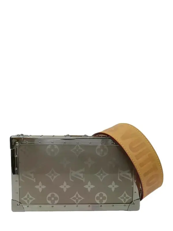 LOUIS VUITTON 2018 Monogram Titanium Trunk Shoulder Bag - Silver