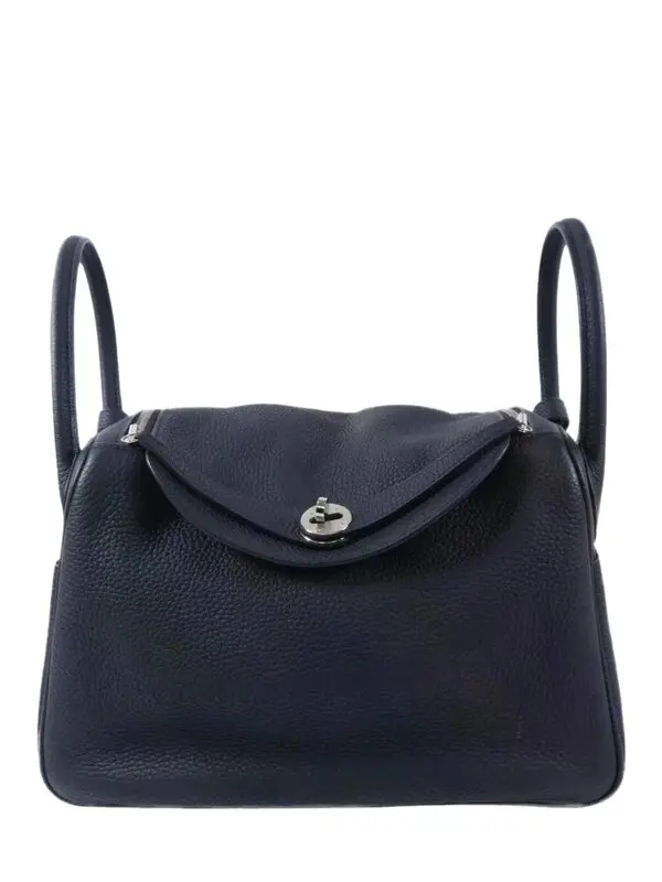 Hermès Lindy 30 Clemence Tote Bag - Blue