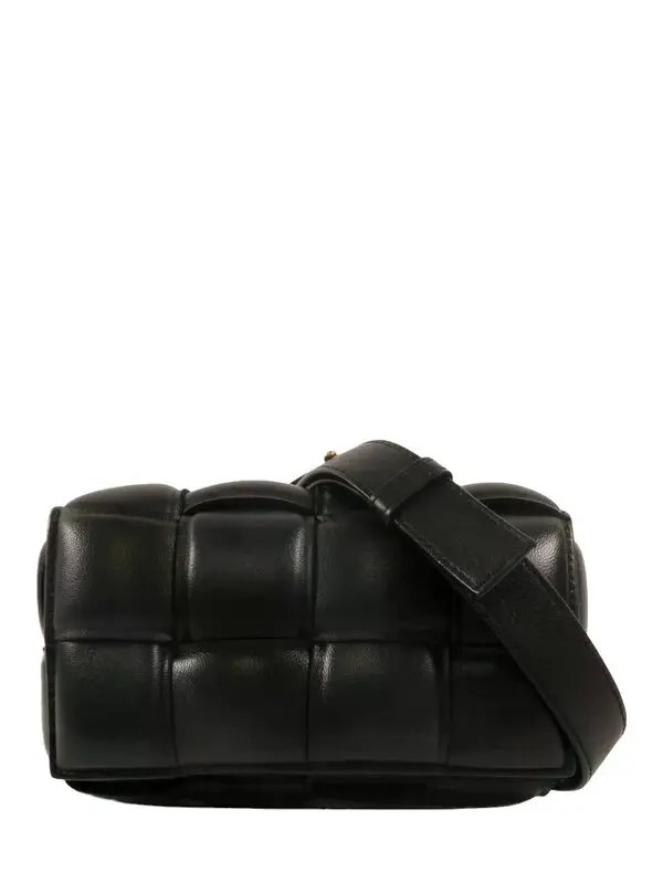 Bottega Veneta Cassette Intrecciato Padded Mini Bag - Black