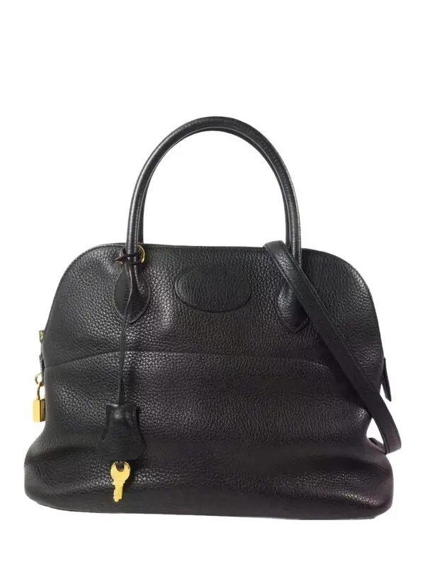 Hermès Bolide 31 Leather Shoulder Bag - Black