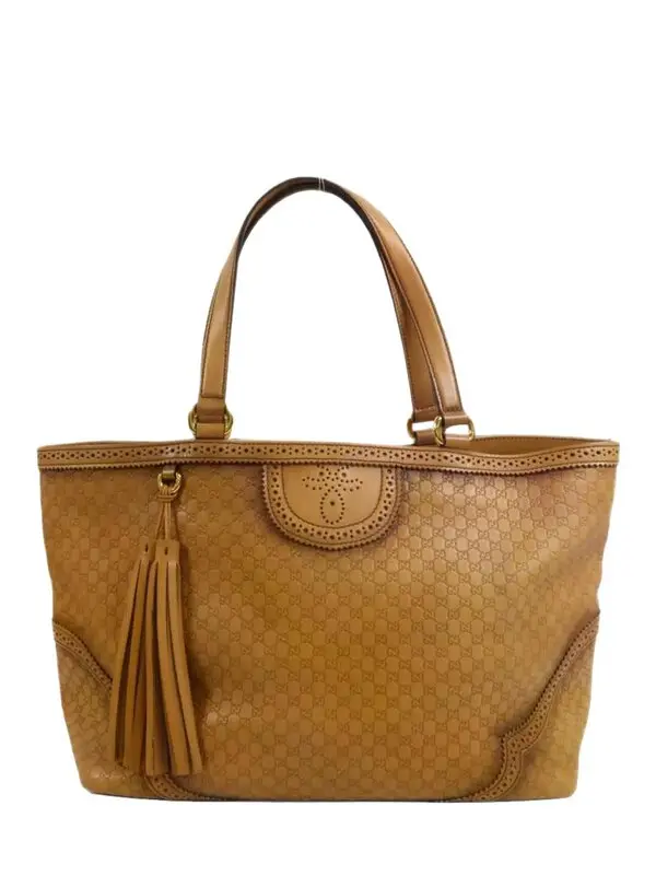 Gucci Duilio Microguccissima Tote Bag - Brown