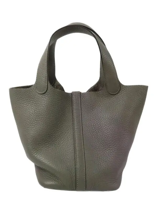 Hermès Lock Picotin Tote Bag - Grey