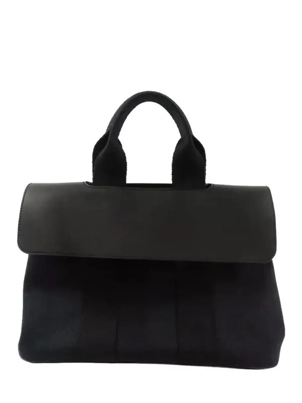 Hermès Pm Valparaiso Canvas Tote Bag - Black