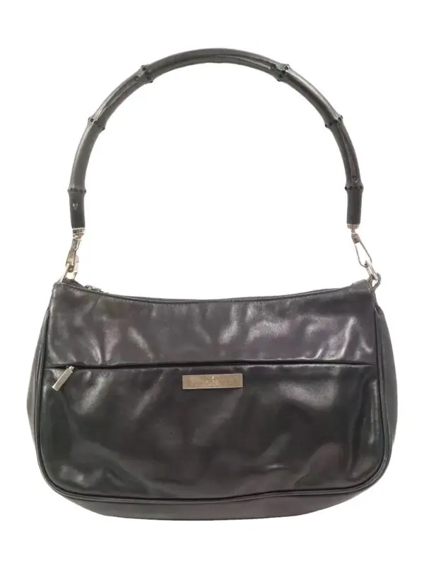 Gucci 2000s Bamboo Shoulder Bag - Black
