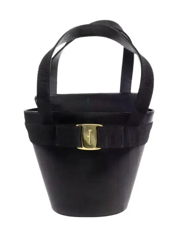 FERRAGAMO Vara Ribbon Bucket Bag - Black