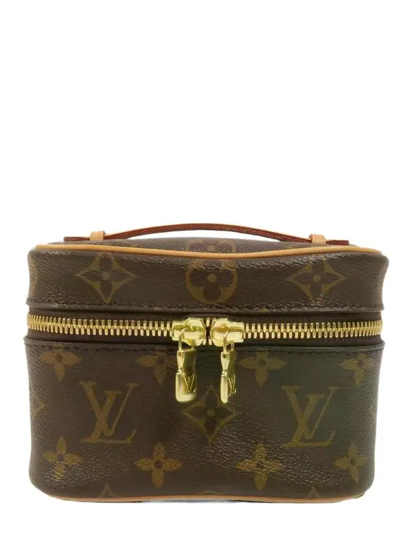 LOUIS VUITTON Monogram Nice Nano Cosmetic Pouch - Brown