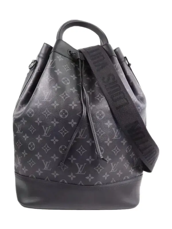 LOUIS VUITTON Maxi Eclipse Noe Tote Bag - Black