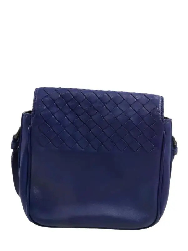 Bottega Veneta Mini Intrecciato Crossbody Bag - Blue