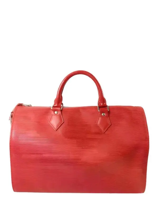 LOUIS VUITTON 35 Speedy Epi Tote Bag - Red