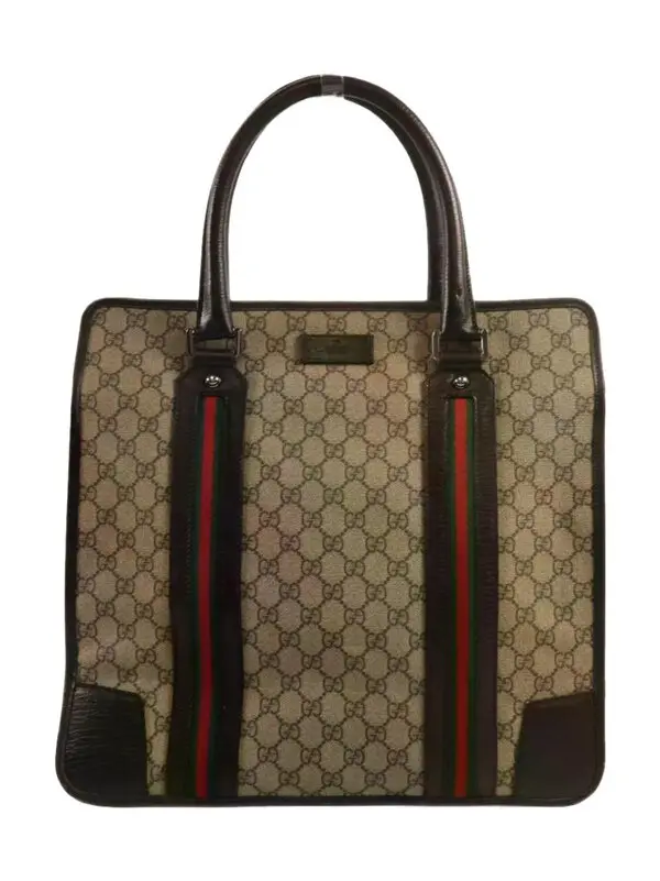 Gucci Sherry Gg Canvas Tote Bag - Neutrals