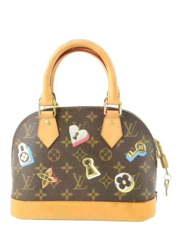 LOUIS VUITTON Love Lock Alma Bb Tote Bag - Brown