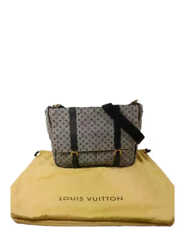 LOUIS VUITTON 2000's Mini Lin Sac Maman Monogram Shoulder Bag - Grey