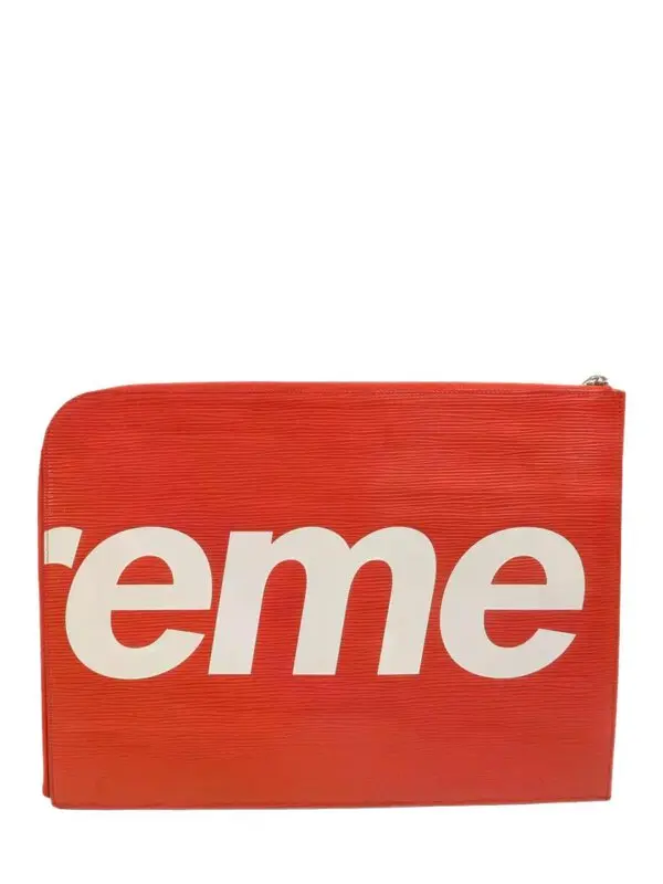 LOUIS VUITTON X Supreme Gm Epi Pochette Jules Clutch Bag - Red