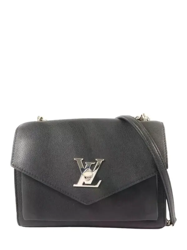 LOUIS VUITTON Mylockme Leather Shoulder Bag - Black