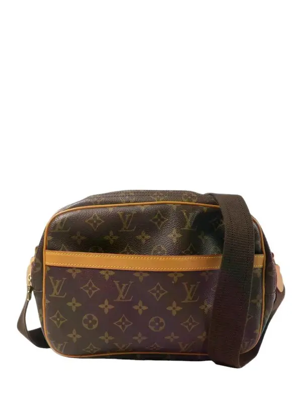 LOUIS VUITTON Reporter Messenger Bag In Monogram Canvas - Brown
