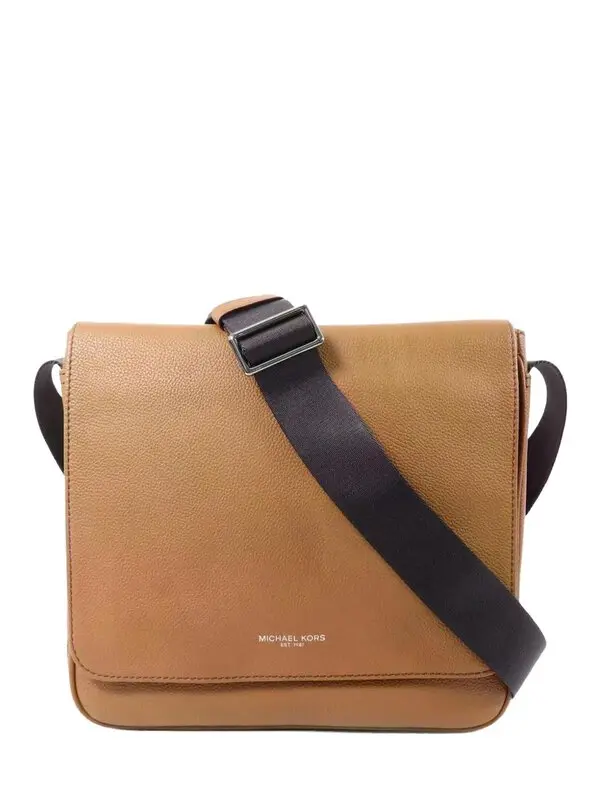 Michael Kors Pebbled Leather Messenger Bag - Neutrals