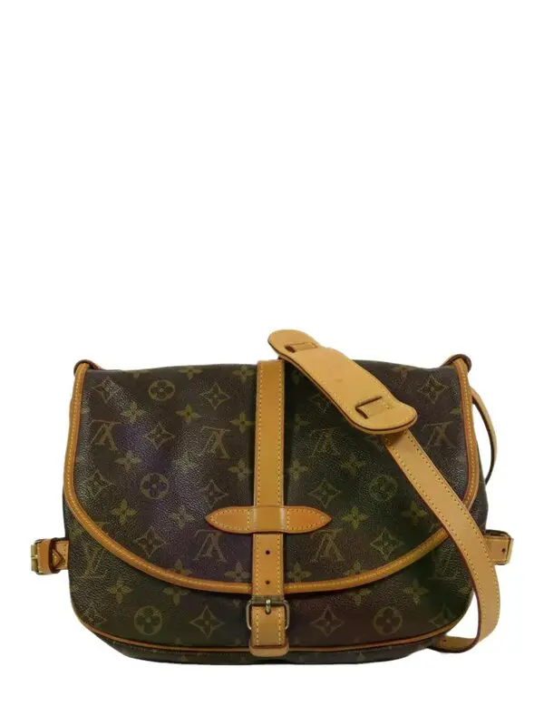 LOUIS VUITTON Saumur 30 Monogram Cross Body Bag - Brown
