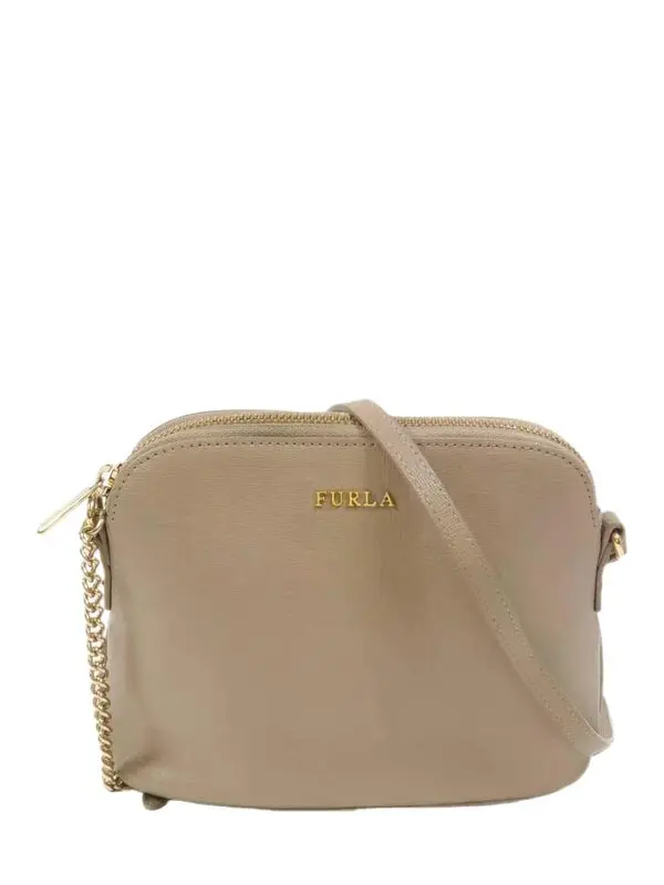 Fendi Calf Leather Shoulder Bag - Neutrals