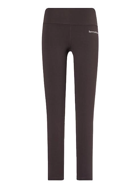 SPORTY & RICH Serif-logo Workout Leggings - Cioco