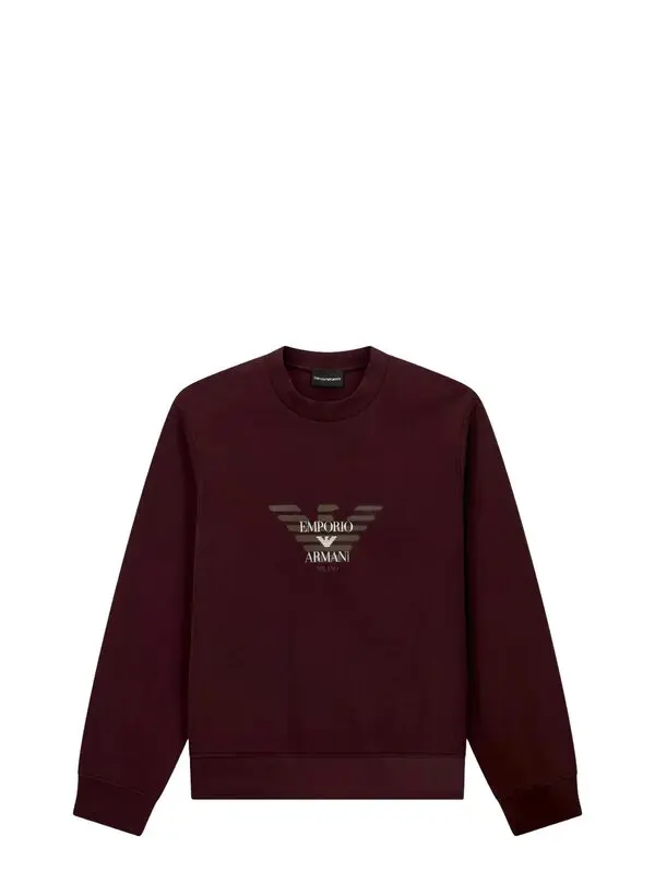Emporio Armani Logo-print Sweatshirt - Red