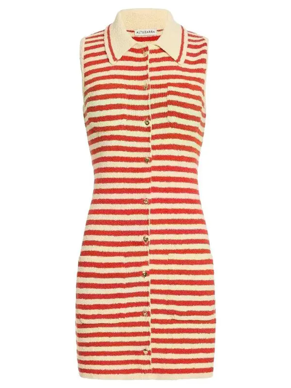 Altuzarra Mamie Striped Mini Dress - Red