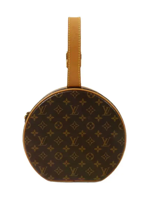 LOUIS VUITTON Petite Boite Chapeau Monogram Clutch Bag - Brown