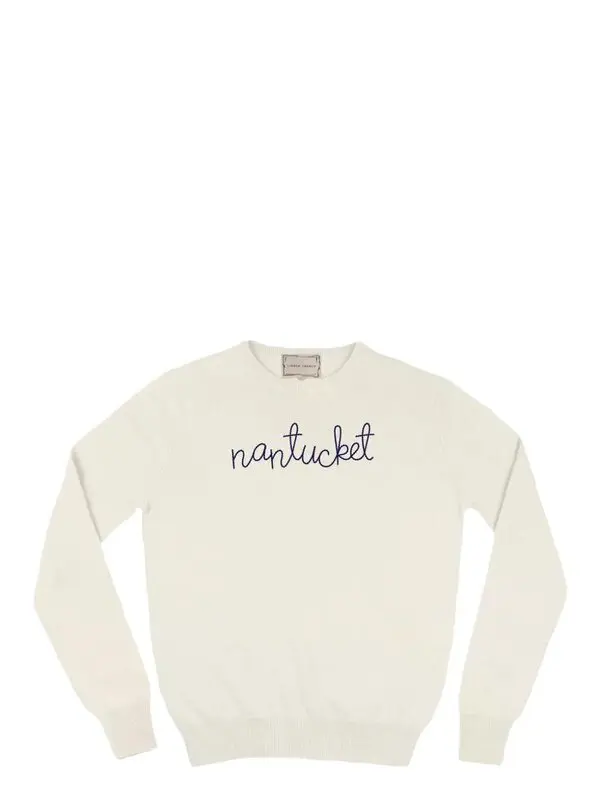 Lingua Franca Nantucket Crew-neck Sweater - Neutrals