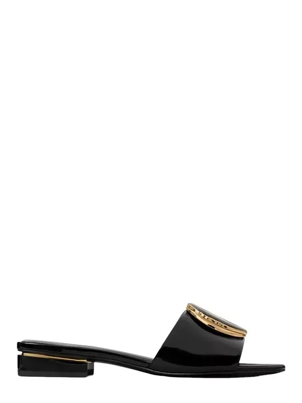 Tory Burch Patos Heeled Slides - Black