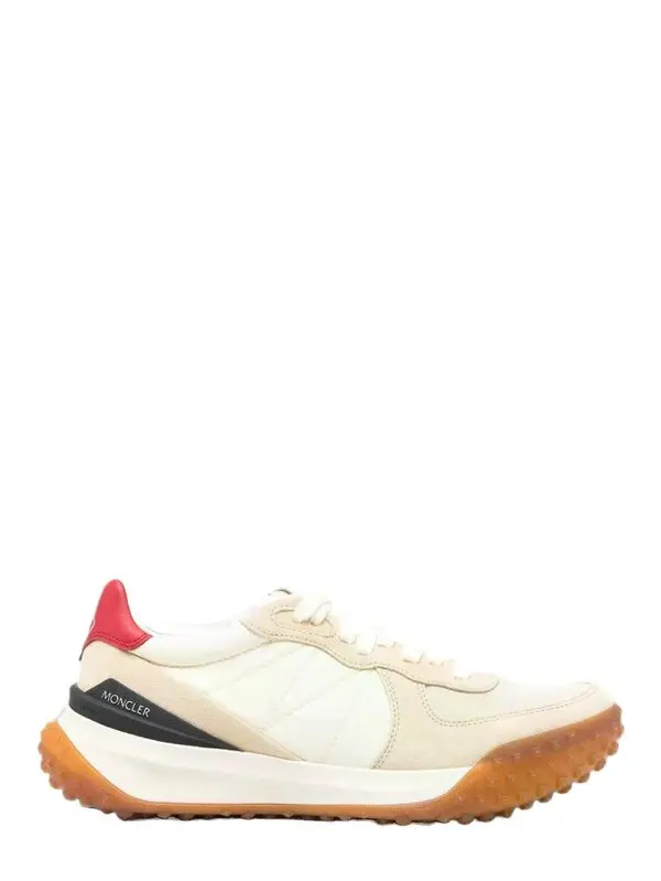 Moncler Panelled Spiked-sole Sneakers - Neutrals