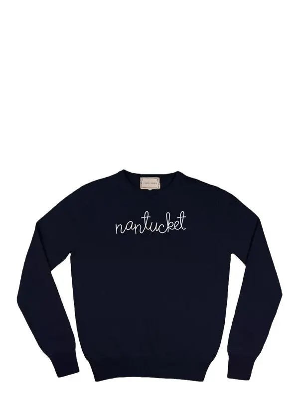Lingua Franca Nantucket Crew-neck Sweatshirt - Blue