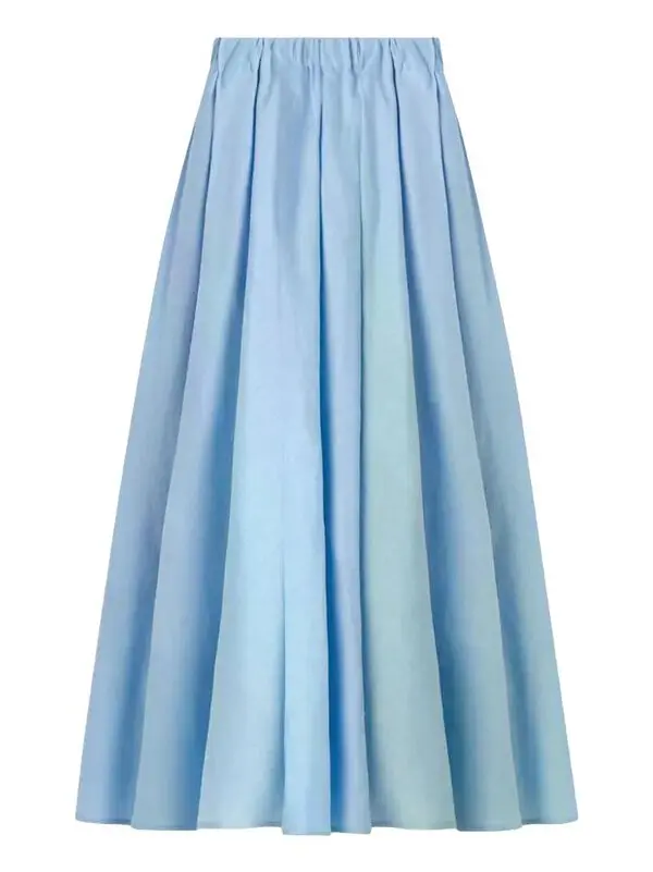 Scanlan Theodore Gathered Pleated Maxi Skirt - Blue