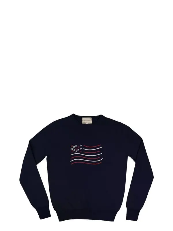 Lingua Franca Unity Flag Crewneck Sweatshirt - Blue