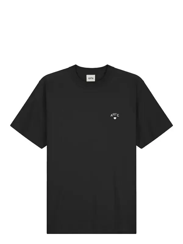 ARTE ANTWERP Logo-embroidered T-shirt - Black
