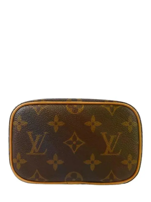 LOUIS VUITTON Monogram Nice Nano Makeup Bag - Brown