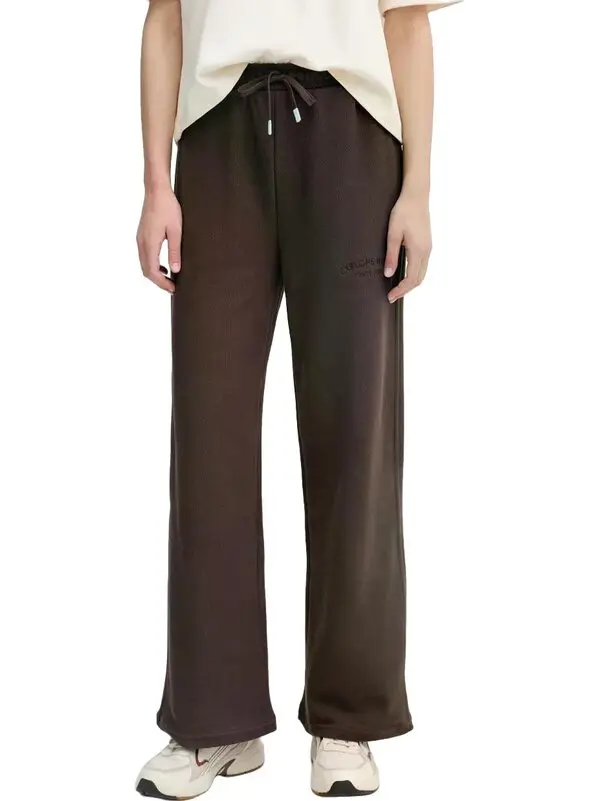 BENETTON Embroidered-detail Drawstring-waist Track Pants - Brown
