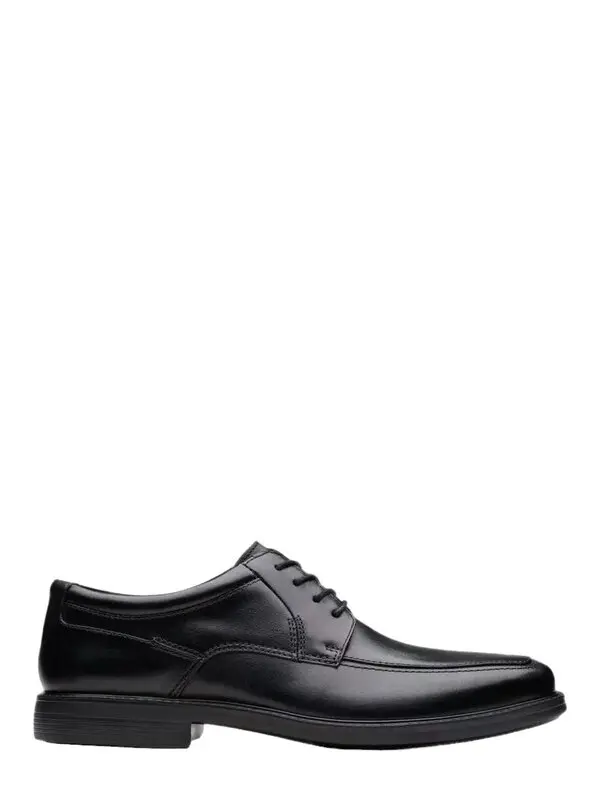 Clarks Ipswich Apron Ii Leather Derby Shoes - Black