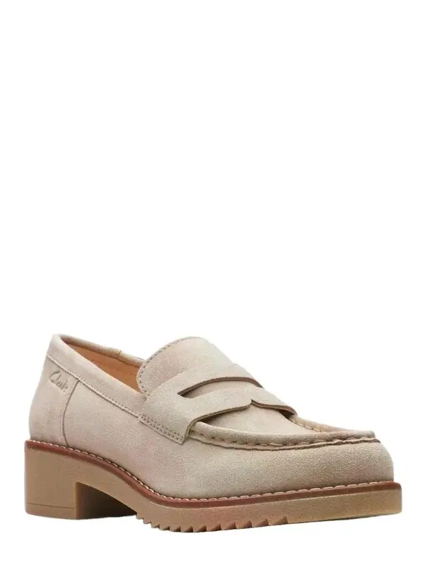 Clarks Suede Loafers - Neutrals