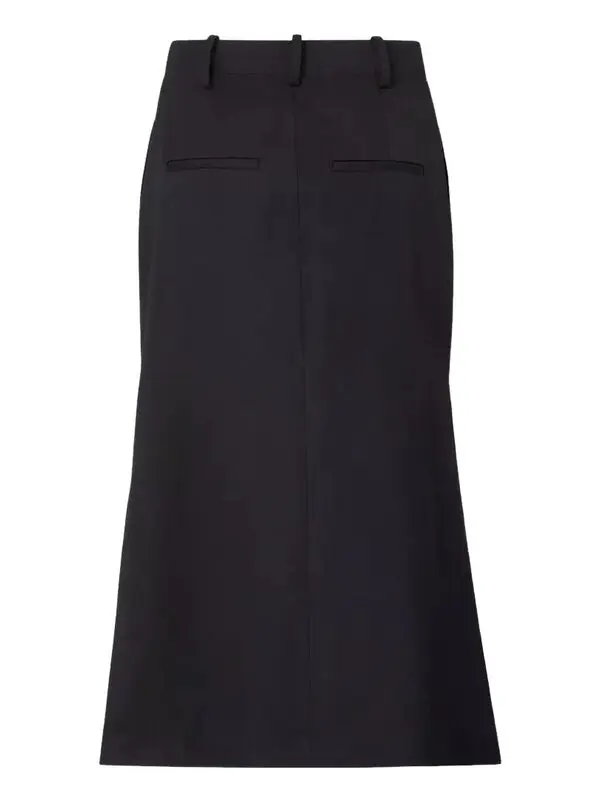 Fendi Belt-loop Wool Skirt - Black