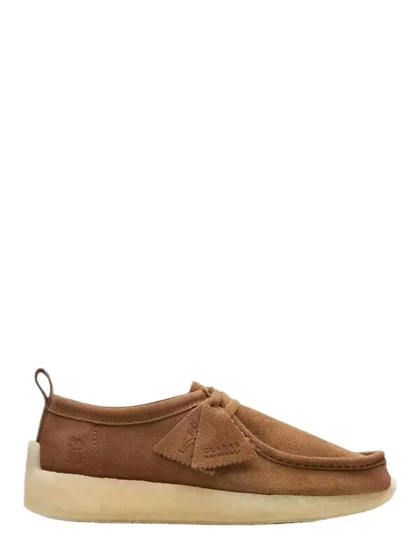 Clarks Rossendale Suede Derby Shoes - Brown